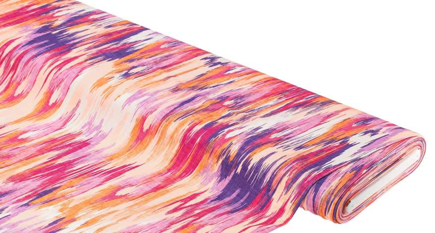 Tissu jersey de viscose "dégradé", orange/ rose vif | acheter en ligne ...