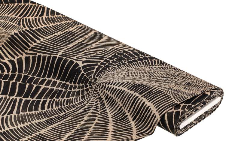 Tissu maille "moderne", marron/noir | acheter en ligne sur buttinette ...