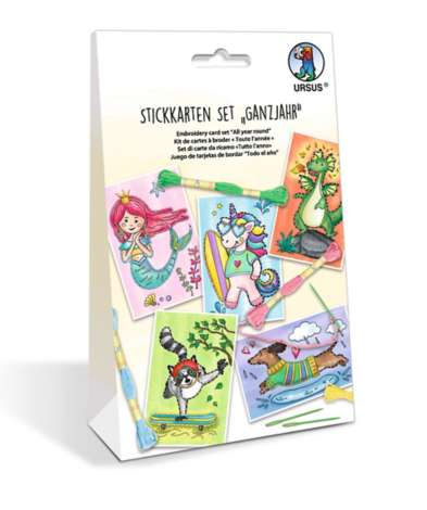 Ursus stickkaarten-set "Het hele jaar", 11 x 17 cm, 10 stuks online ...