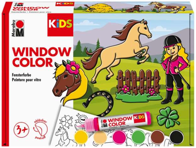 Marabu KiDS Window Color-Set "Ponyhof", 6x 25 ml online kaufen ...