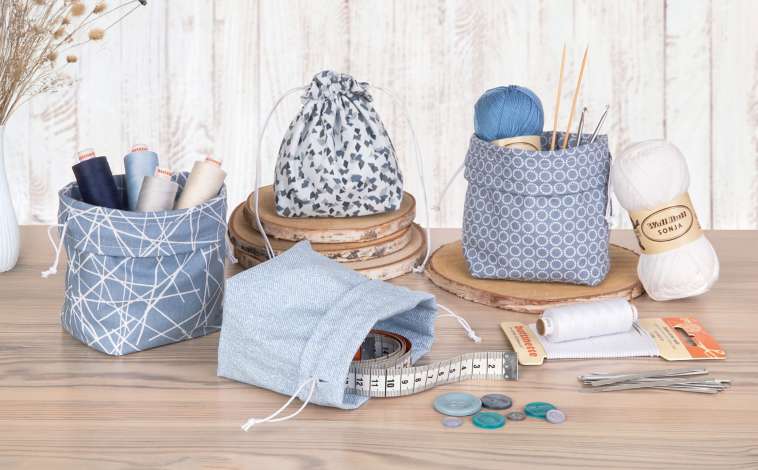 Kit de couture "sachets cadeaux bleu jeans", pour 4 sachets | acheter ...
