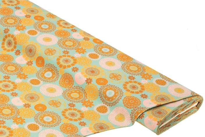 Baumwollstoff Mandala "Mona", türkis-color online kaufen | buttinette ...