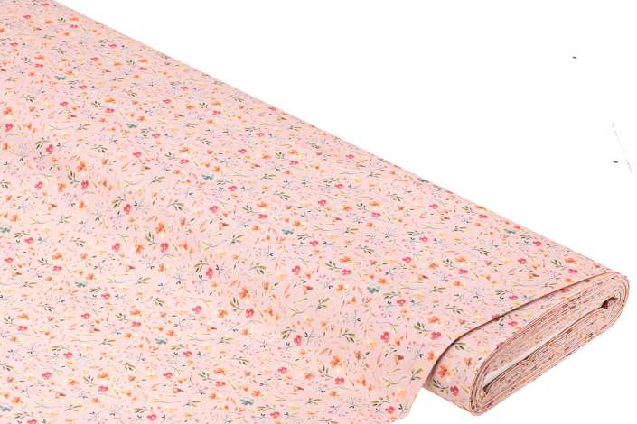 Baumwollstoff Vintage „Blümchen“, rosa-color online kaufen | buttinette ...