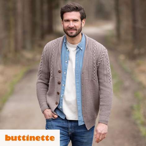 Strickanleitung – Herrencardigan aus Woll Butt Primo Madeleine online ...
